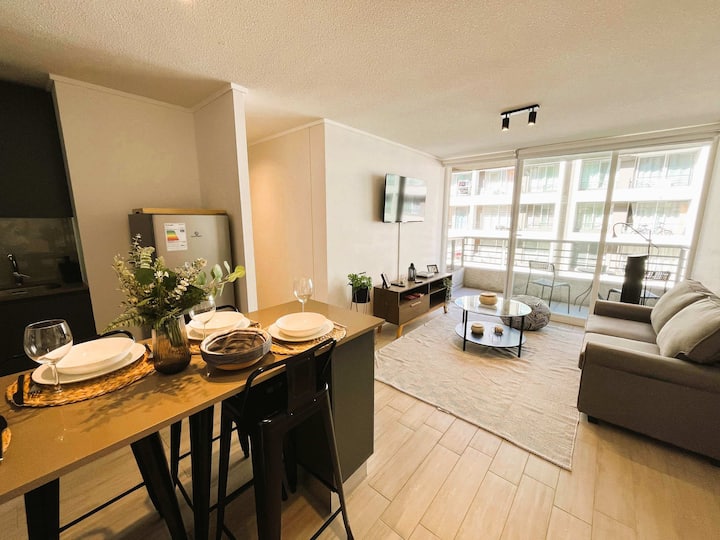 Hom | Depto 2d2b Stgo Centro, Metro Parque Almagro - Santiago (Chile)