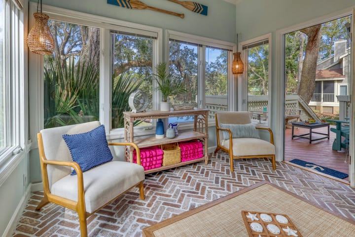 Mystay At 7649 Huntington - Lagoon Views & Beach! - Palmetto Dunes, SC