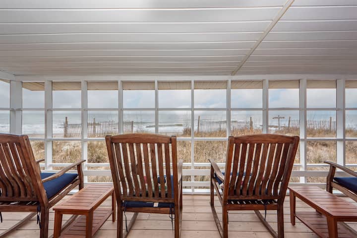 Oceanfront- Edisto Beach Cottage-screen Porch - Edisto Beach, SC