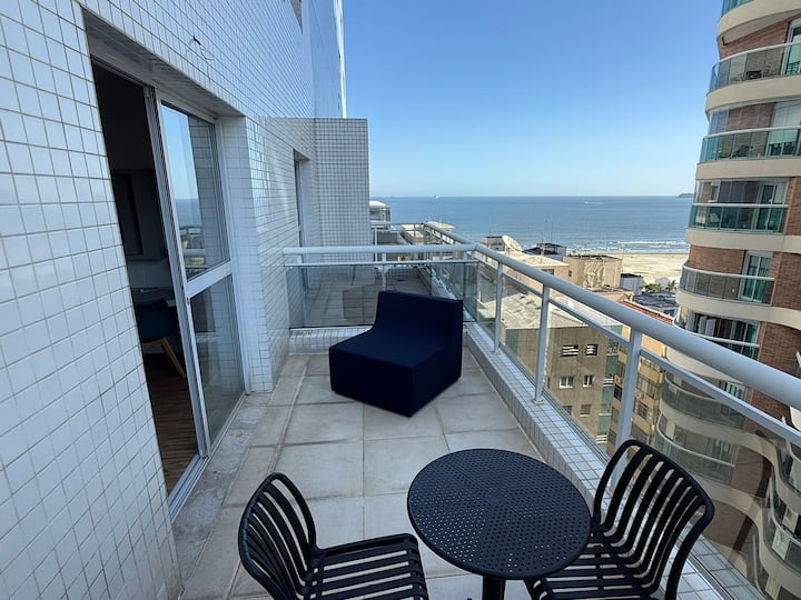 Stay Inn Santos Com Vista Mar E Varanda - Santos