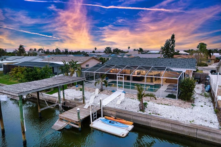 Private Dock~covered Pool~hot Tub~game Room Fun! - Apollo Beach, FL