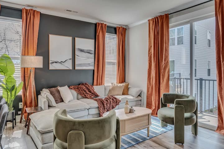 4br Townhouse | King Bed | Rooftop | Uptown Clt - Cotswold - Charlotte
