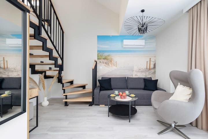 Storey Apartment For 4 | A/c | Close To The Beach - Niechorze