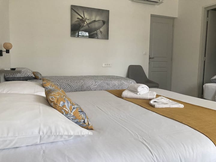 Chambre Familiale 4 Pers, 3 Lits à Clairac - Tonneins