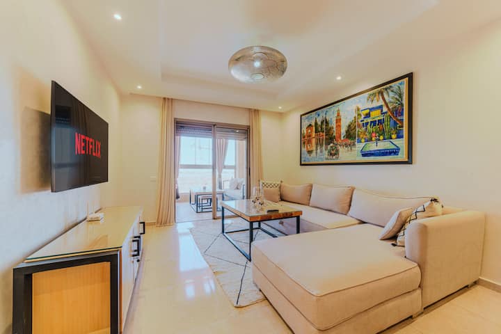 Coralia - Cozy Apartment - Secure Residence - Pool - Marrakesh
