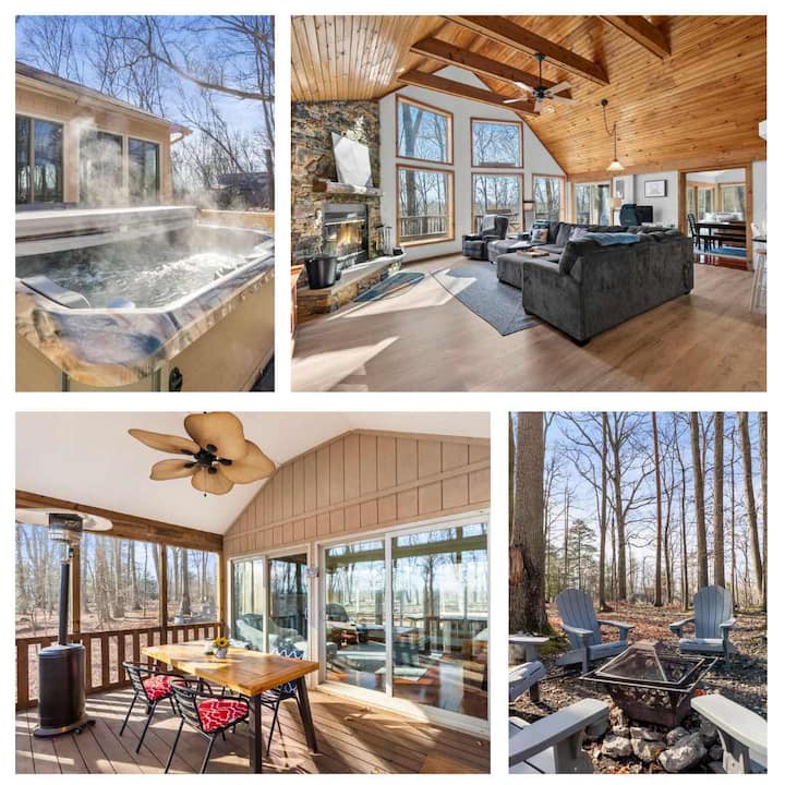 Cabin W/hot Tub, Fire Pit & Deck - West Virginia