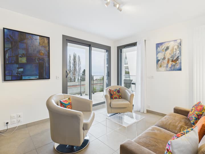 Chez Pam - Appartement De Standing, Vue Léman - Évian-les-Bains