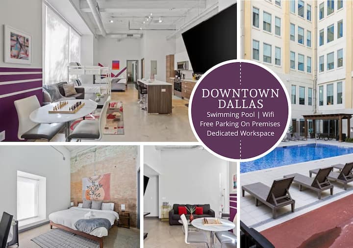 Prime Downtown Dallas | Pool + Theater & Game Room - Dallas, TX