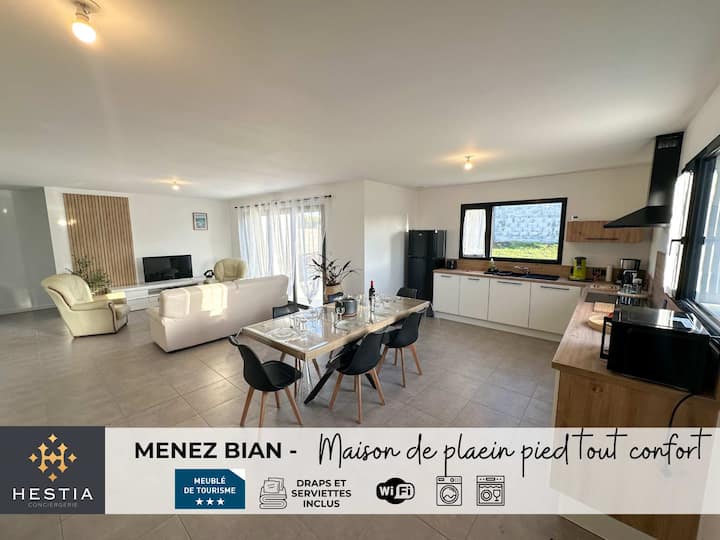 Menez Bian - Maison De Plein Pied Tout Confort - Ploudalmézeau