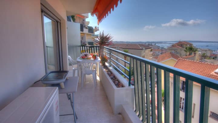 Beau 2 Pièces 3 éToiles Vue Mer Et Montagnes Garage Privé - Cannes