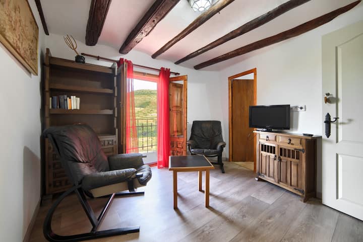 Twin-salle De Bain Privée Extérieure-vue Sur Monta - Villarluengo