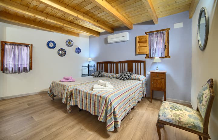 Doble Con Dos Camas-baño Privado-vista A La Montan - Aliaga