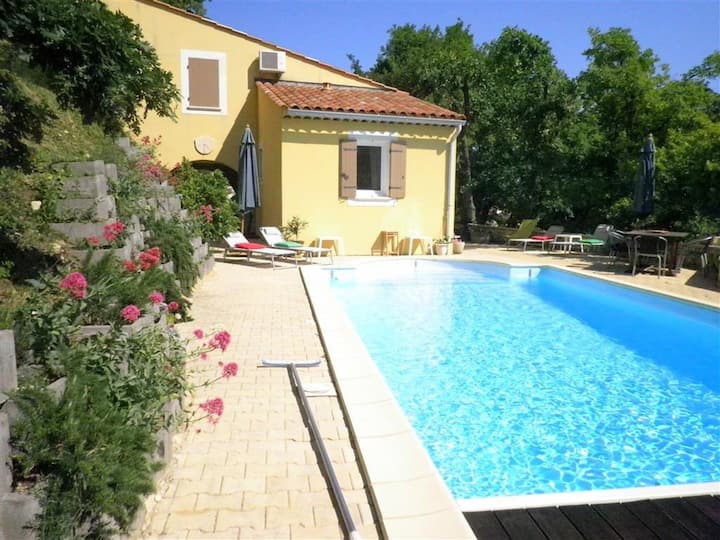 Villa Avec Piscine Privée Et Vue Panoramique - Saint-Paul-Trois-Châteaux