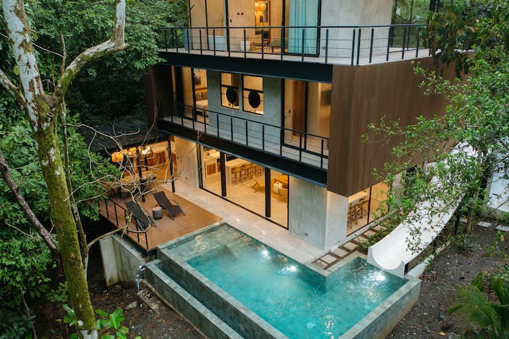 New Private 3br Luxury Tree House With Slide - Costa Rica