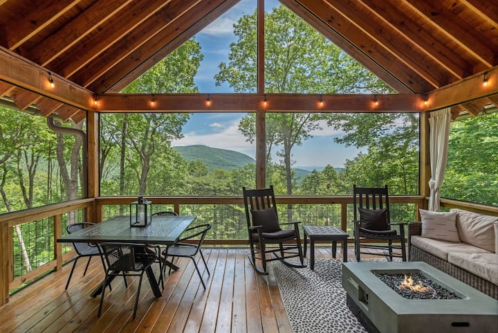 Designer Cabin W/ Stunning Views+resort Access - Cashiers, NC
