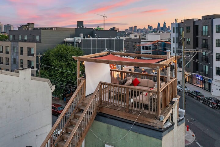Rooftop Deck-best Location In City W/ Skyline View - Philadelphie, PA