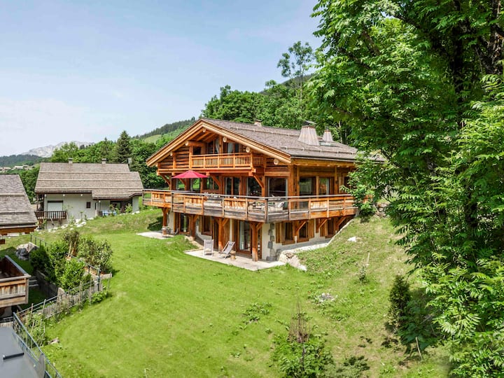 5?, 15 Pers, Piscine Intérieure Et Sauna, 300 M P - La Giettaz