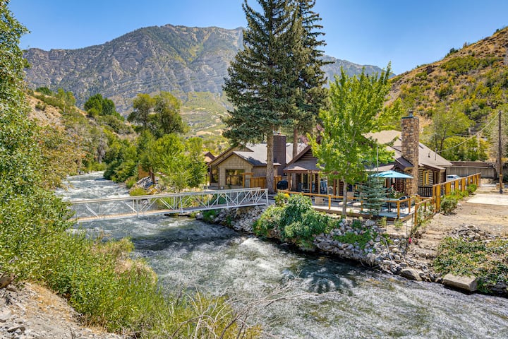 Provo River Cabin W/ Private Bridge & Trail Access - Sundance, UT