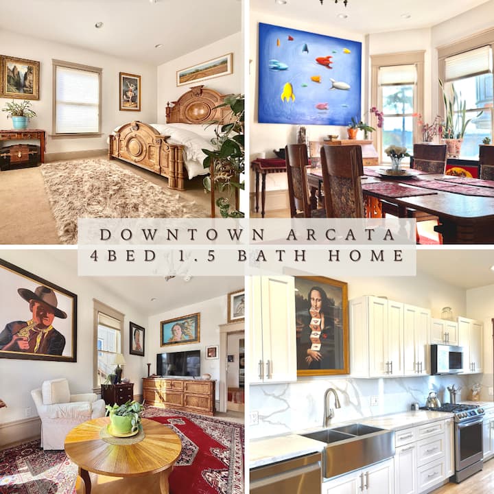 Spacious Downtown Spot-sleeps 8! - Arcata, CA