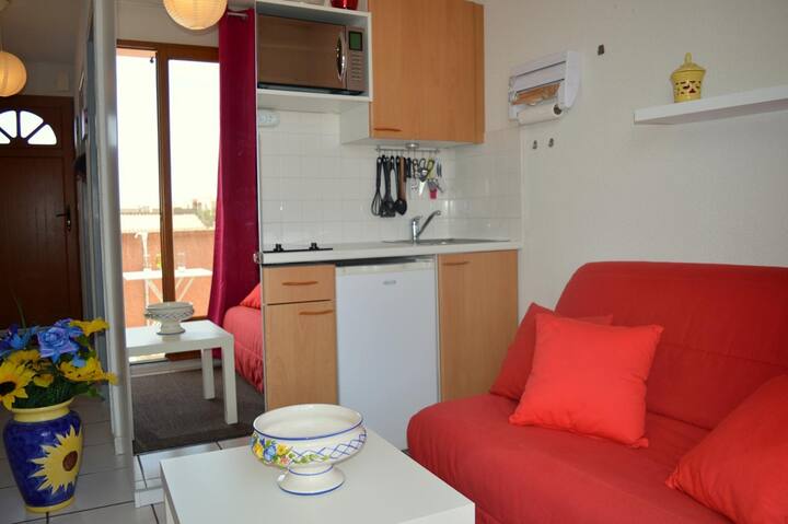 Appartement Studio Cabine 2 Couchages Port Leucate - La Franqui