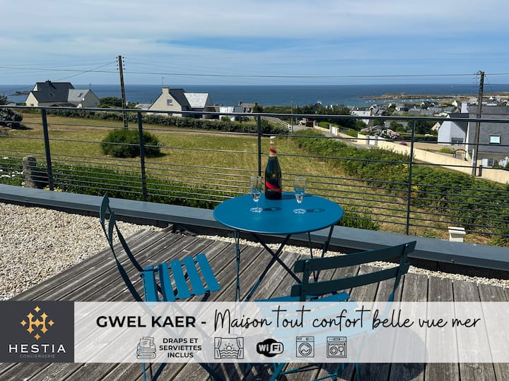 Gwel Kaer - Maison Tout Confort Belle Vue Mer - Le Conquet