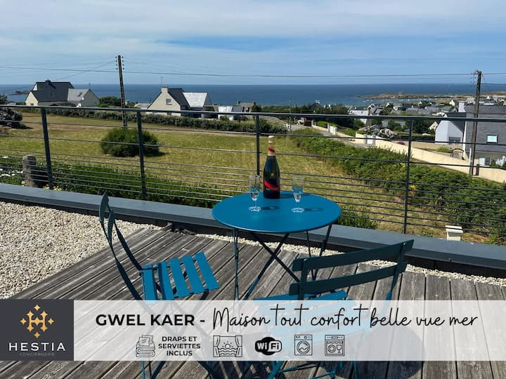 Gwel Kaer - Maison Tout Confort Belle Vue Mer - Plouarzel