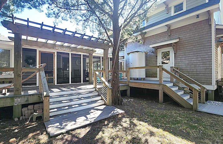 Ir52: The Cozy Cottage-screened Porches-outdoor - Ocracoke, NC