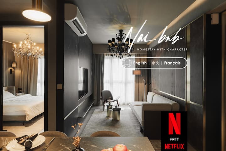 Noir Elegance: Marble Whispers In Gilded Light - Ampang Jaya