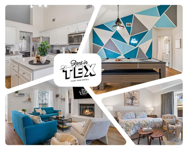 Fun & Stylish Stay With Cowboy Pool & Pool Table - Round Rock, TX