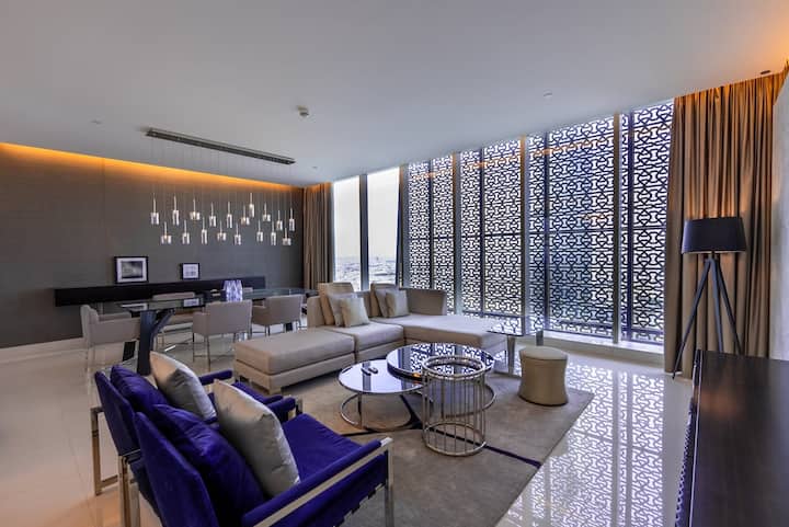 Gr Elit- 3bed Apt In Damac With Kingdom Tower View - Riyadh