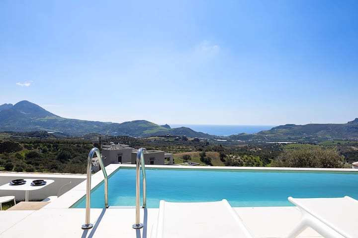 Villa July With Private Pool And Stunning Seaview - Plakias