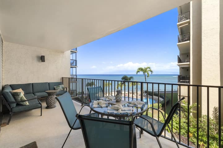 New Island-inspired 2bd Oceanfront ~ Hololani B301 - Maui, HI