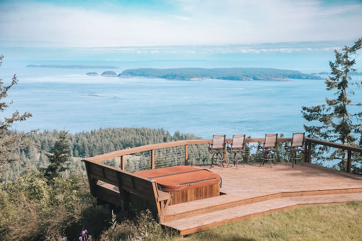 Insane Views, Hot Tub, Wood Stove, Close To Town! - Eastsound, WA