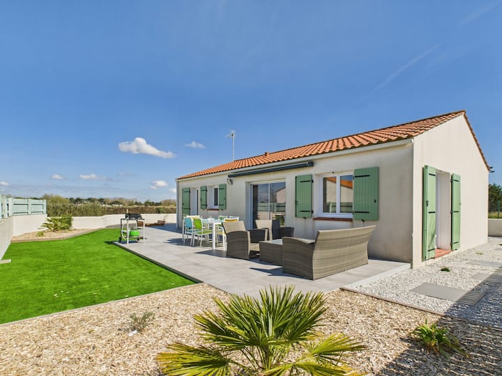 Jolie Maison Avec Extérieur Pour 6 Proche Mer - Saint-Hilaire-de-Riez