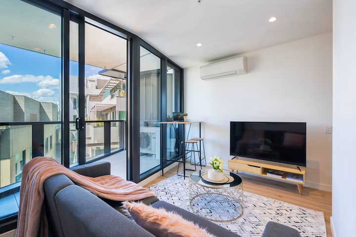 Elegant 1br1ba Botanic Gardens With City View - Melbourne