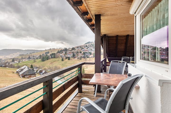 Erle, 38qm, Balkon, 1 Schlafzimmer - Todtnauberg