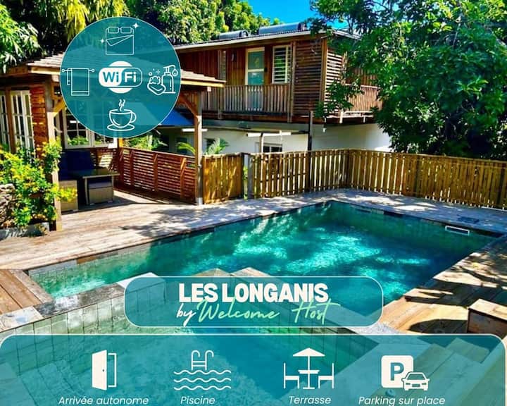Les Longanis, Mont Vert Les Bas Vue Mer Et Piscine - Saint-Pierre