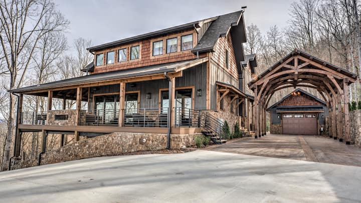 Aska Ridge Lodge- Private Pool, Theater, Mtn View - Blue Ridge, GA