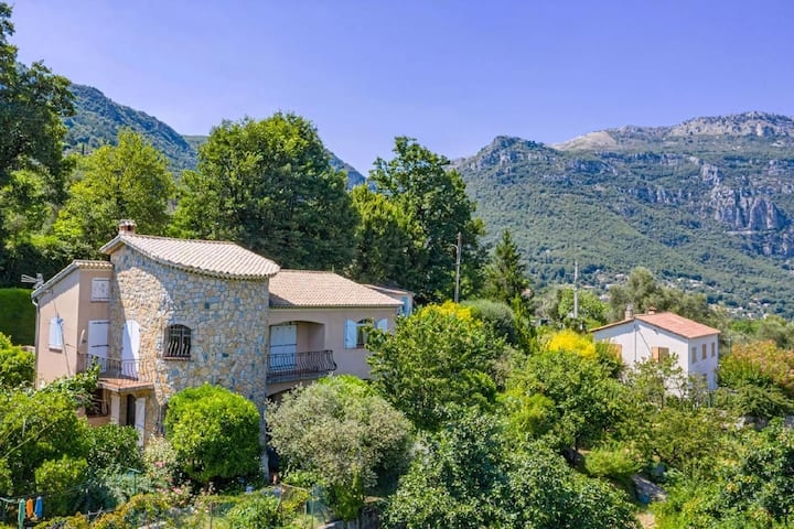 Appartement In Le Bar Sur Loup Mit Großer Terrasse - グラース
