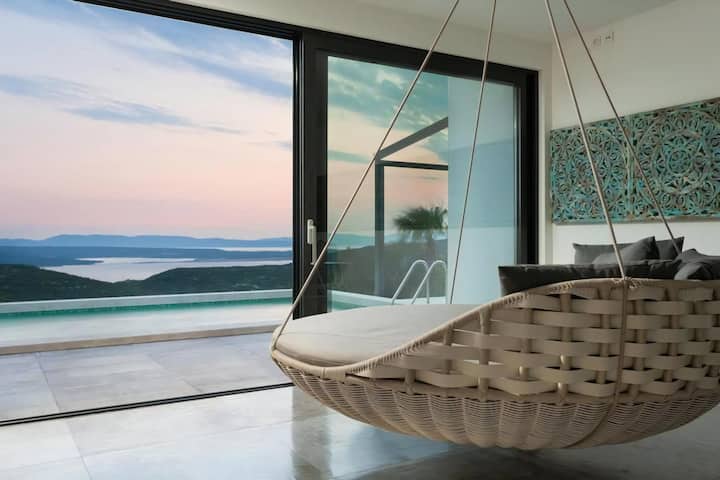Designferienhaus Kroatien Kvarner Bucht Beh. Pool. - Novi Vinodolski