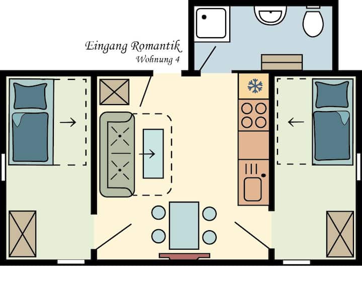 Wohnung Für Sechs Personen Im Dachgeschoss - Insel Hiddensee