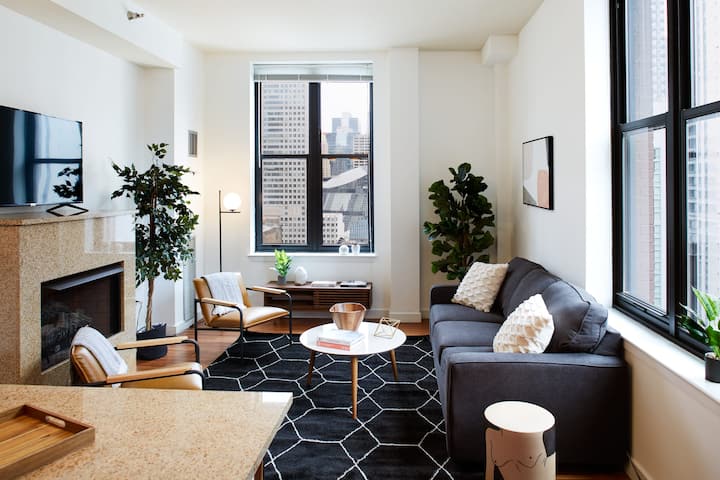 Panoramic 2br Penthouse In The Sky | Roof Deck - Chicago, IL