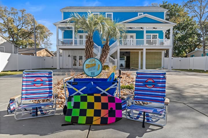 New Beach Home! Prvt Pool! Hot Tub! Walk To Beach! - Murrells Inlet, SC