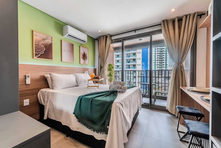 Lu7 Aconchego E Estilo Com Varanda Na Zona Leste - São Mateus