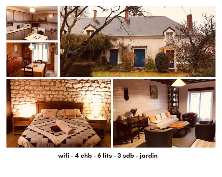 Maison Familiale 9 Pers Jardin Wifi 17km De Beauva - Saint-Aignan-sur-Cher