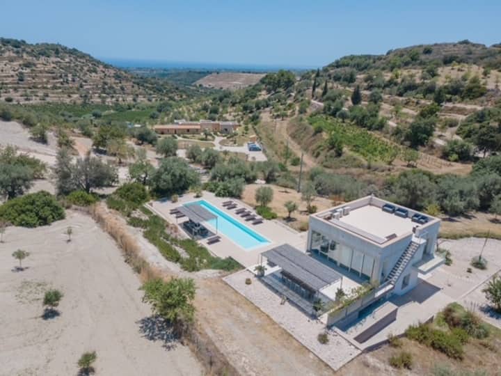 Amazing Property Of 2 Villas On A Land Sea View - Noto