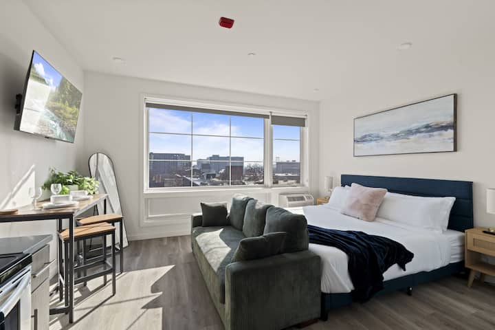 Studio King Bed Comfort Free Parking Rooftop Gym - Philadelphia