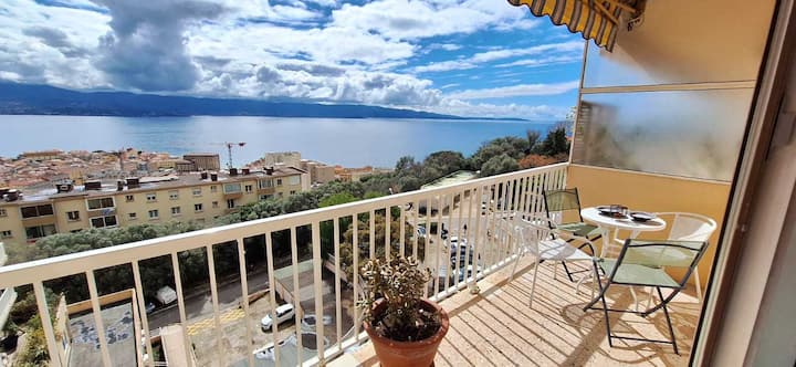 Bel Appartement Pour 6 - Vue Sur Le Golfe Ajaccio - Ajaccio