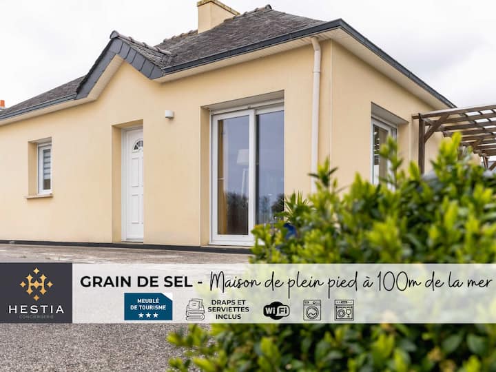 Grain De Sel - Maison De Plein Pied à 100m De La M - Plouarzel