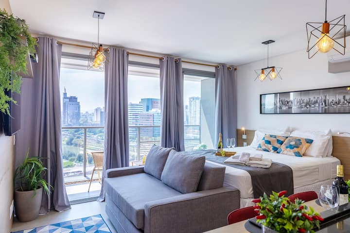 Incredible View | Pool | Gym | Ac | Jockey Club - Sao Paulo